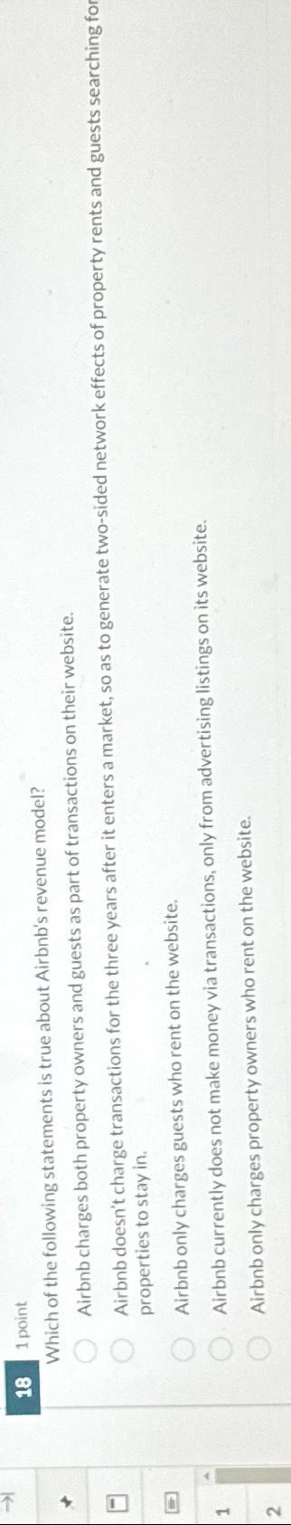 Solved 181 ﻿pointWhich of the following statements is true | Chegg.com