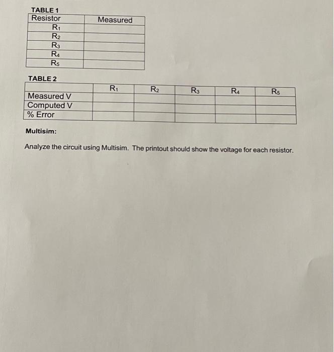Solved Please provide help with this lab. Table 1 and 2 with | Chegg.com