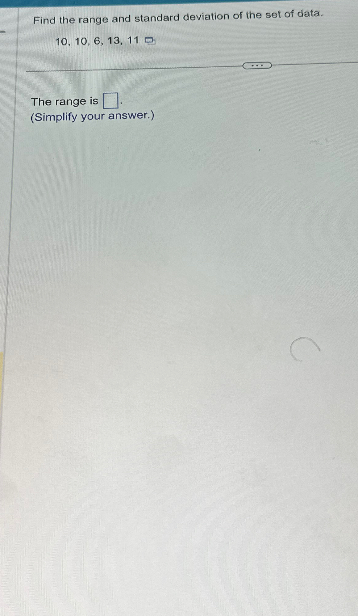 Solved Find the range and standard deviation of the set of | Chegg.com