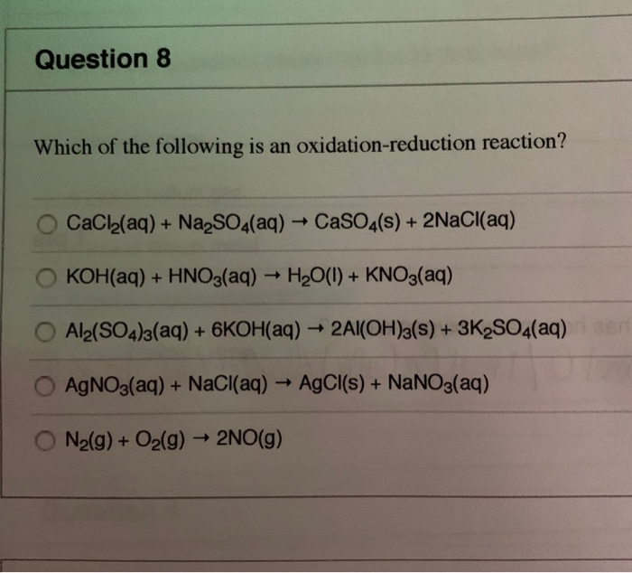 Solved Question 8 Which of the following is an | Chegg.com