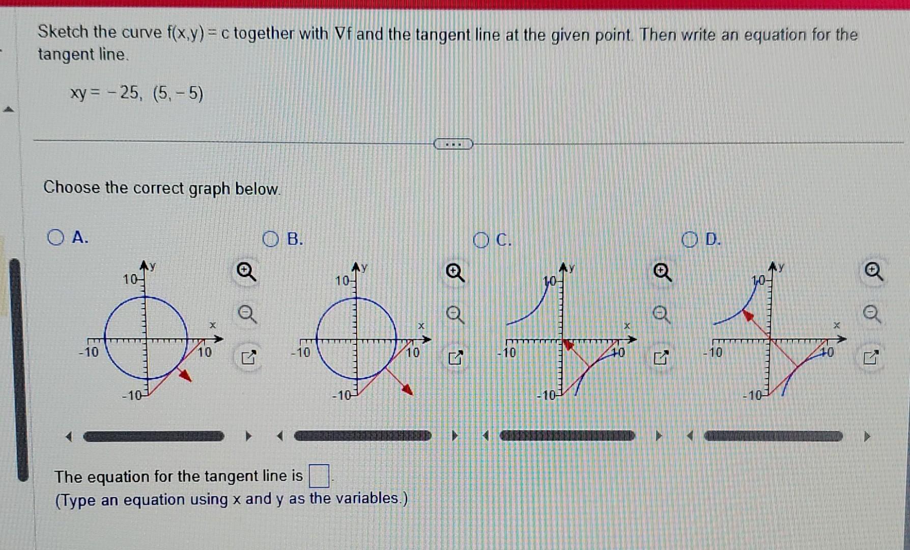 Solved Sketch the curve f(x,y)=c together with ∇f and the | Chegg.com