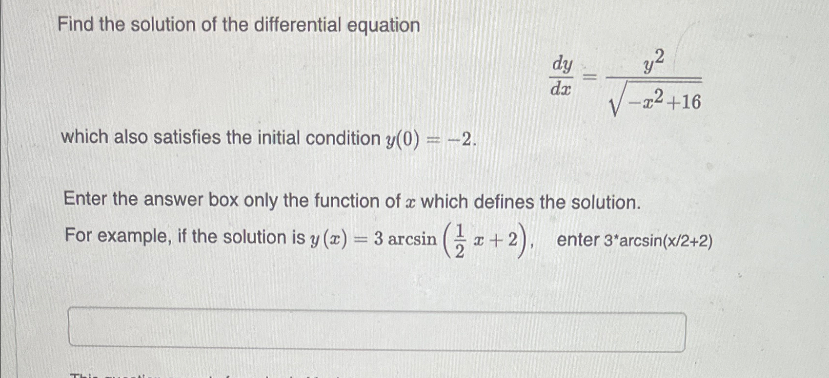 Solved Find the solution of the differential | Chegg.com
