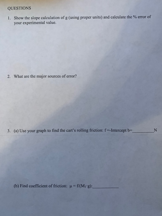Solved LAB REPORT FORM DYNAMICS OF A ROLLING CART Data Table | Chegg.com