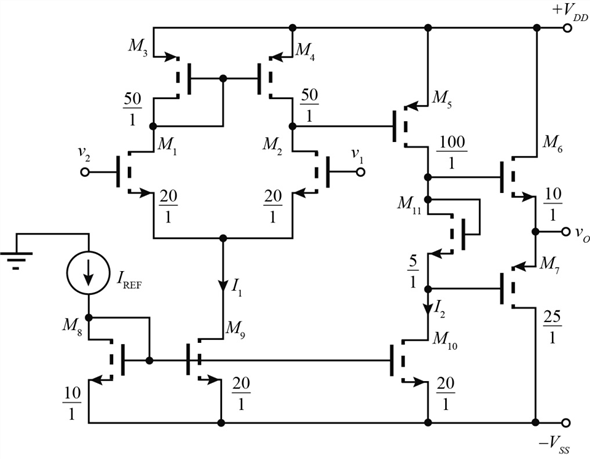Cmos based class a amplifier diagram