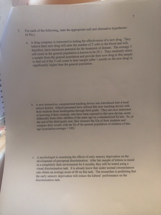 Solved A study is being conducted to investigate the | Chegg.com