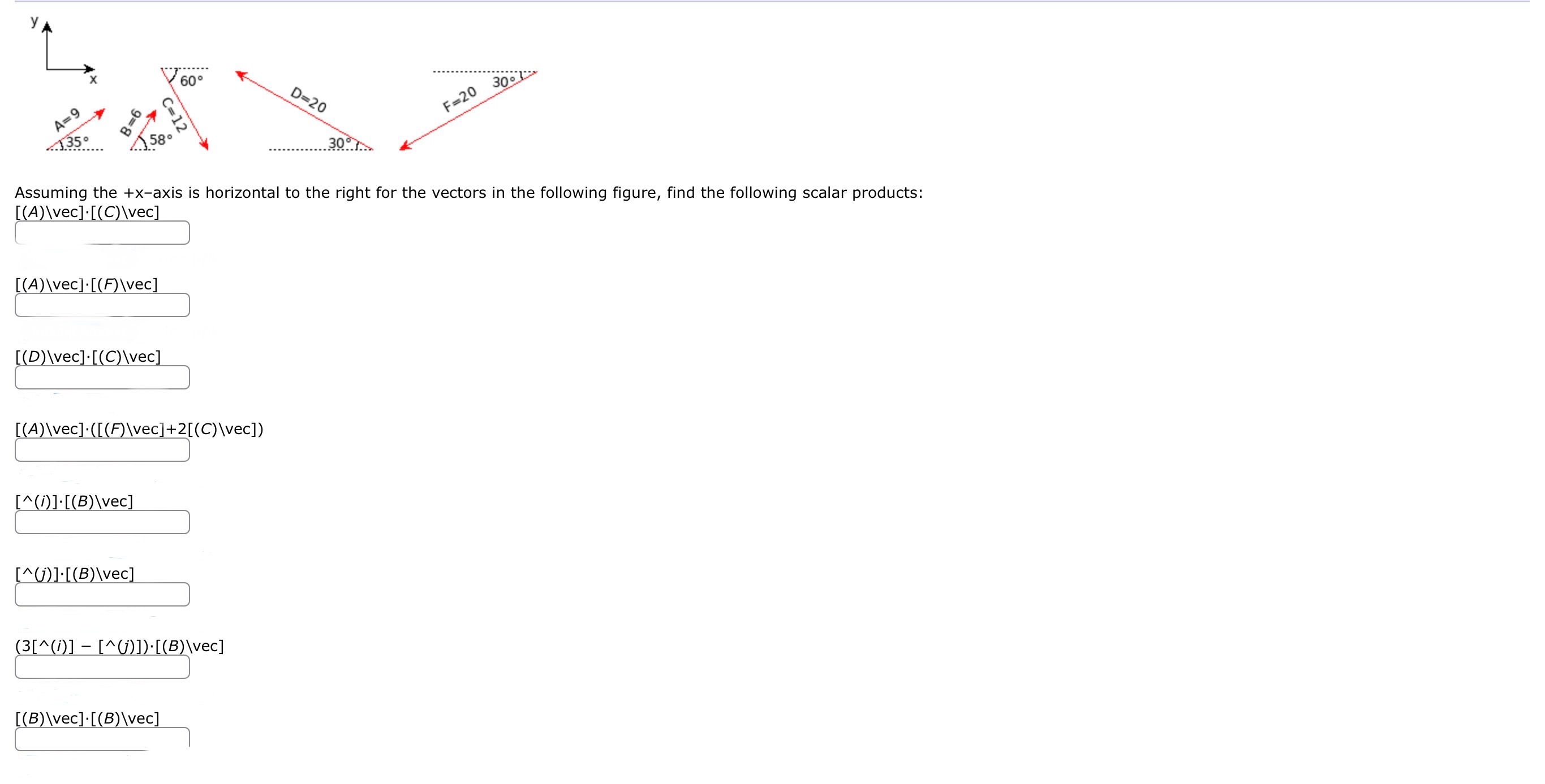 Solved Assuming the +x-axis is horizontal to the right for | Chegg.com