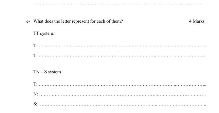 Solved Question # 2: The TT earthing system is shown in | Chegg.com