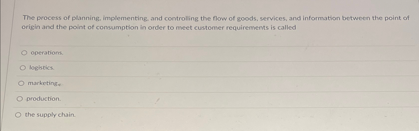 Solved The process of planning, implementing, and | Chegg.com