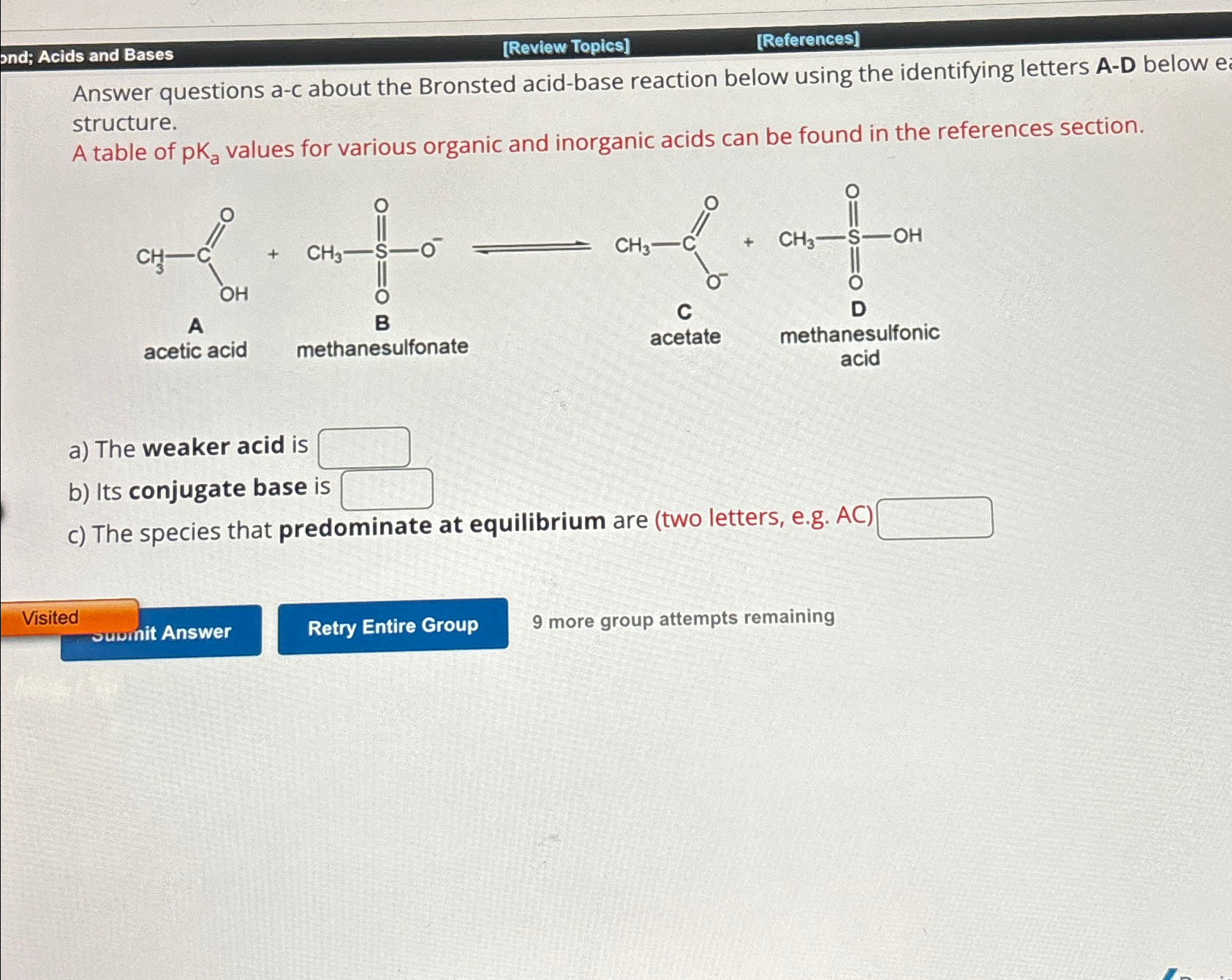 Solved ond; Acids and Bases[Review Topics][References]Answer | Chegg.com