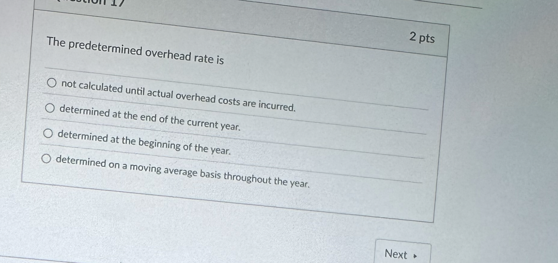 Solved The predetermined overhead rate isnot calculated | Chegg.com