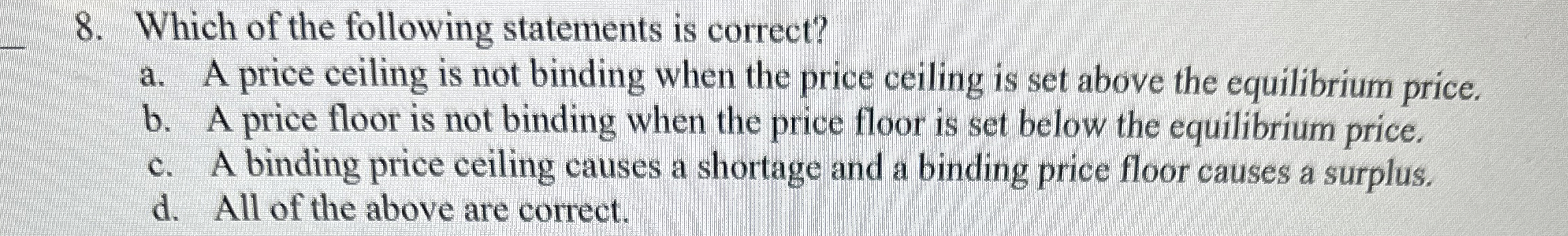 Solved Which of the following statements is correct?a. ﻿A | Chegg.com