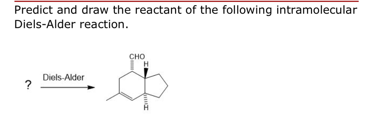 Solved Predict and draw the reactant of the following | Chegg.com