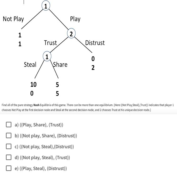 Solved Find all of the pure strategy Nash Equilibria of this | Chegg.com