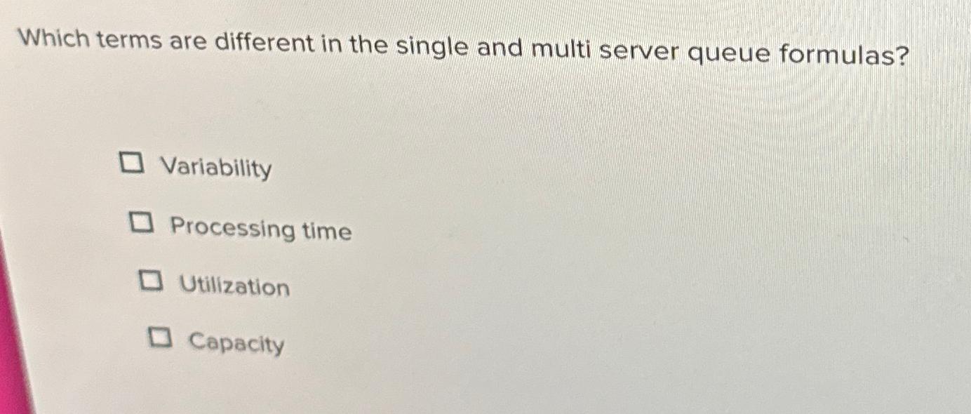 Solved Which terms are different in the single and multi | Chegg.com