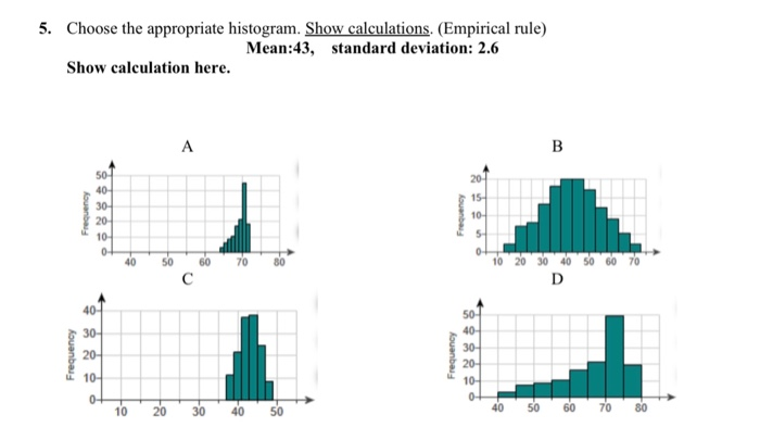 Pop Up Histogram Empirical Rule