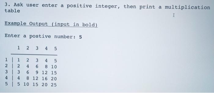 Solved 1. Ask user enter a positive integer n, then create a | Chegg.com