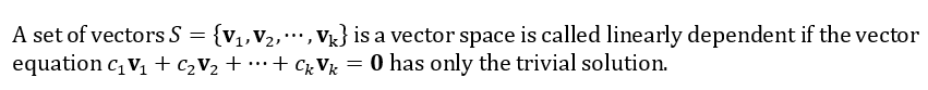 Solved A set of vectors S={v1,v2,cdots,vk} ﻿is a vector | Chegg.com