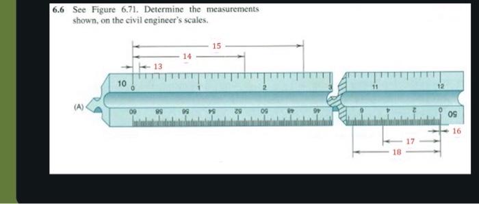 Solved 6.6 See Figure 6.71. Determine the measurements | Chegg.com
