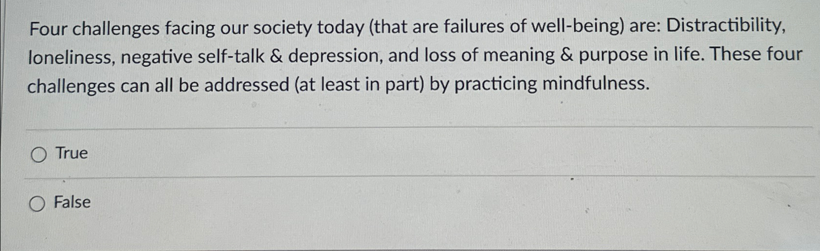 Solved Four challenges facing our society today (that are | Chegg.com