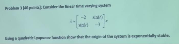 Solved Problem 3 [ 40 points]: Consider the linear time | Chegg.com