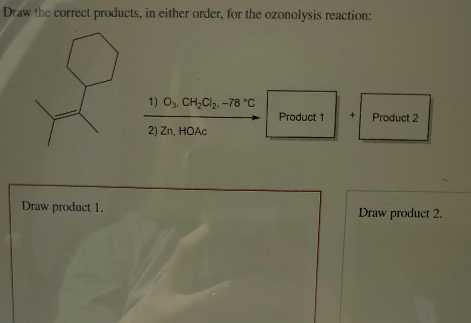 Solved Draw the correct products, in either order, for the | Chegg.com
