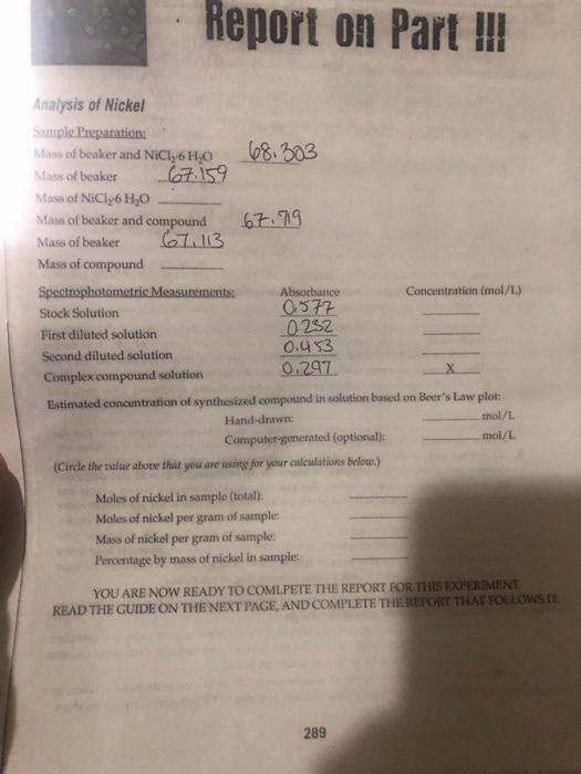 Solved EXERCISE 20 NAME AS SECTION DATE Report on Part ! | Chegg.com