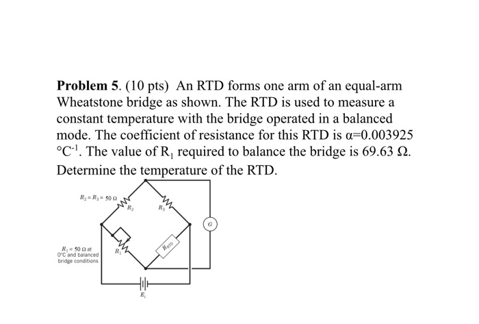 Solved Problem 5. (10 pts) An RTD forms one arm of an | Chegg.com