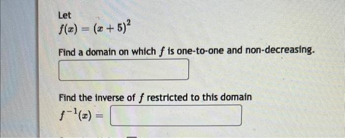 Solved Let f(x)=2+4x−8. Find f−1(x). f−1(x)= , for x≥2Assume | Chegg.com