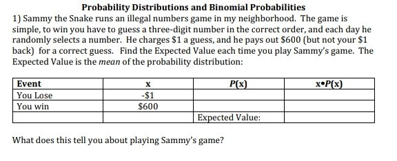 Solved Probability Distributions and Binomial Probabilities | Chegg.com