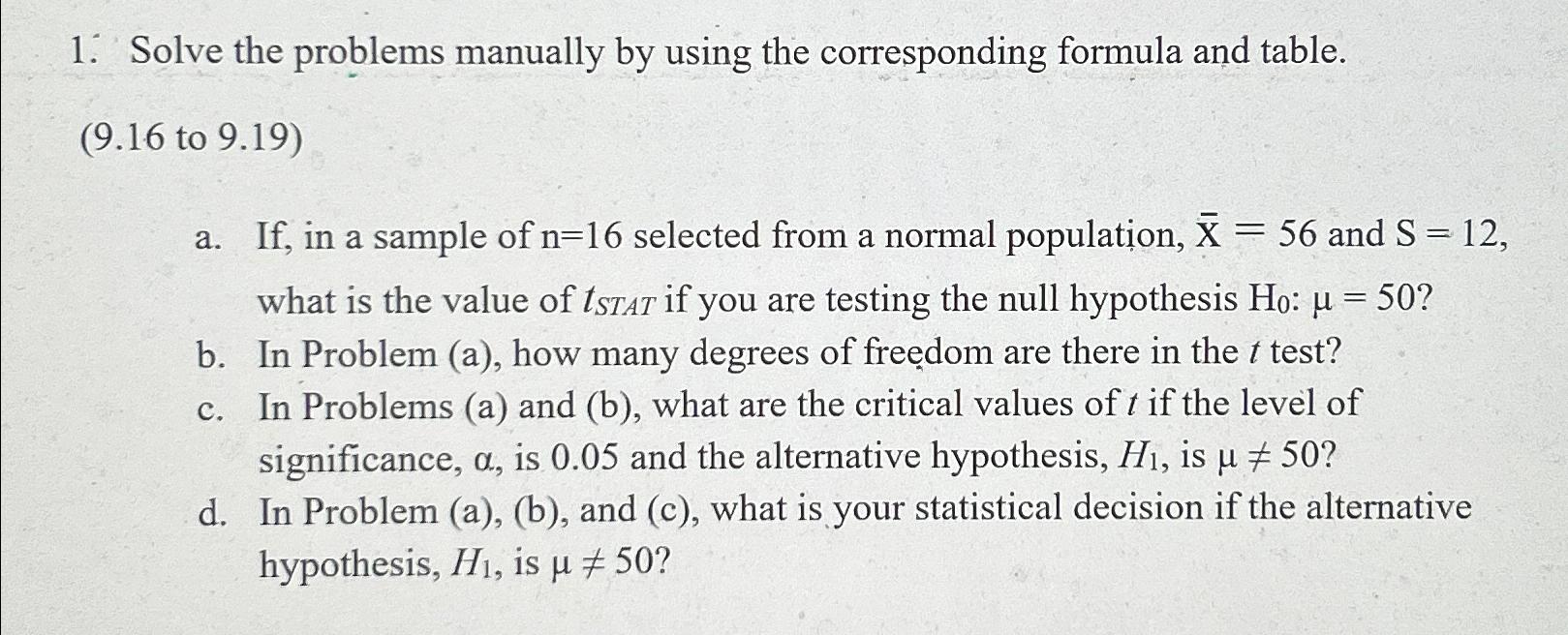 Solved Solve the problems manually by using the | Chegg.com