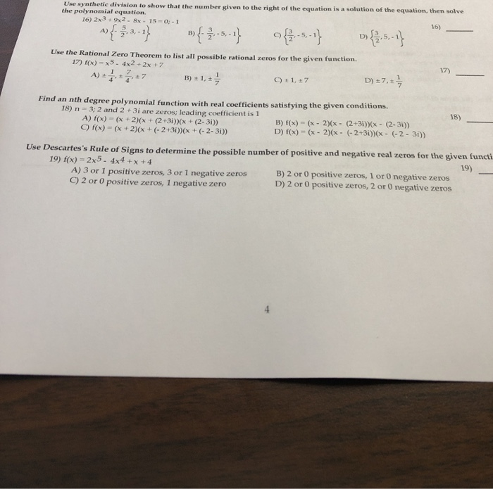 How To Solve Nth Degree Polynomial Equation - Tessshebaylo