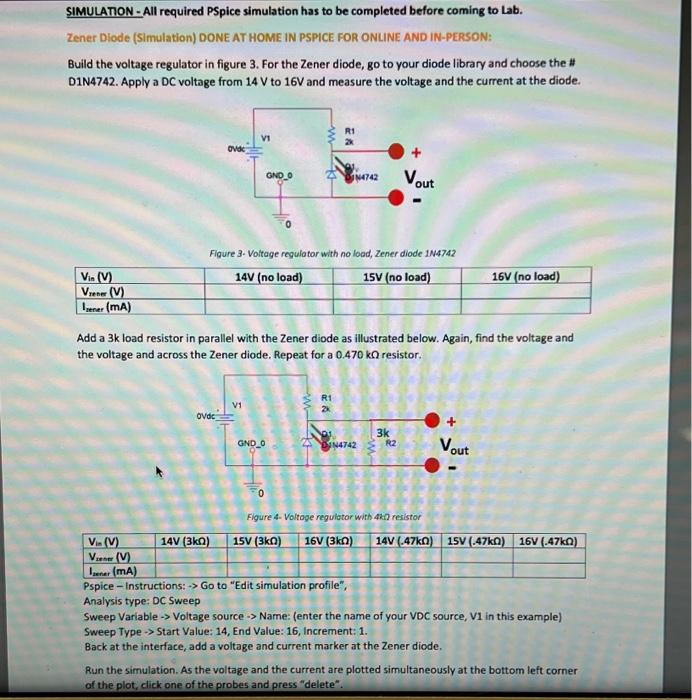 Solved SIMULATION - All required PSpice simulation has to be | Chegg.com