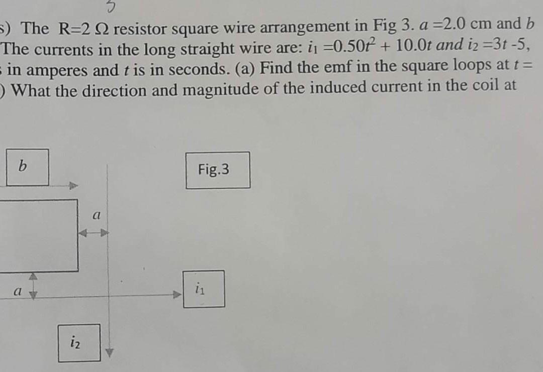 3 5) The R=2 resistor square wire arrangement in Fig | Chegg.com