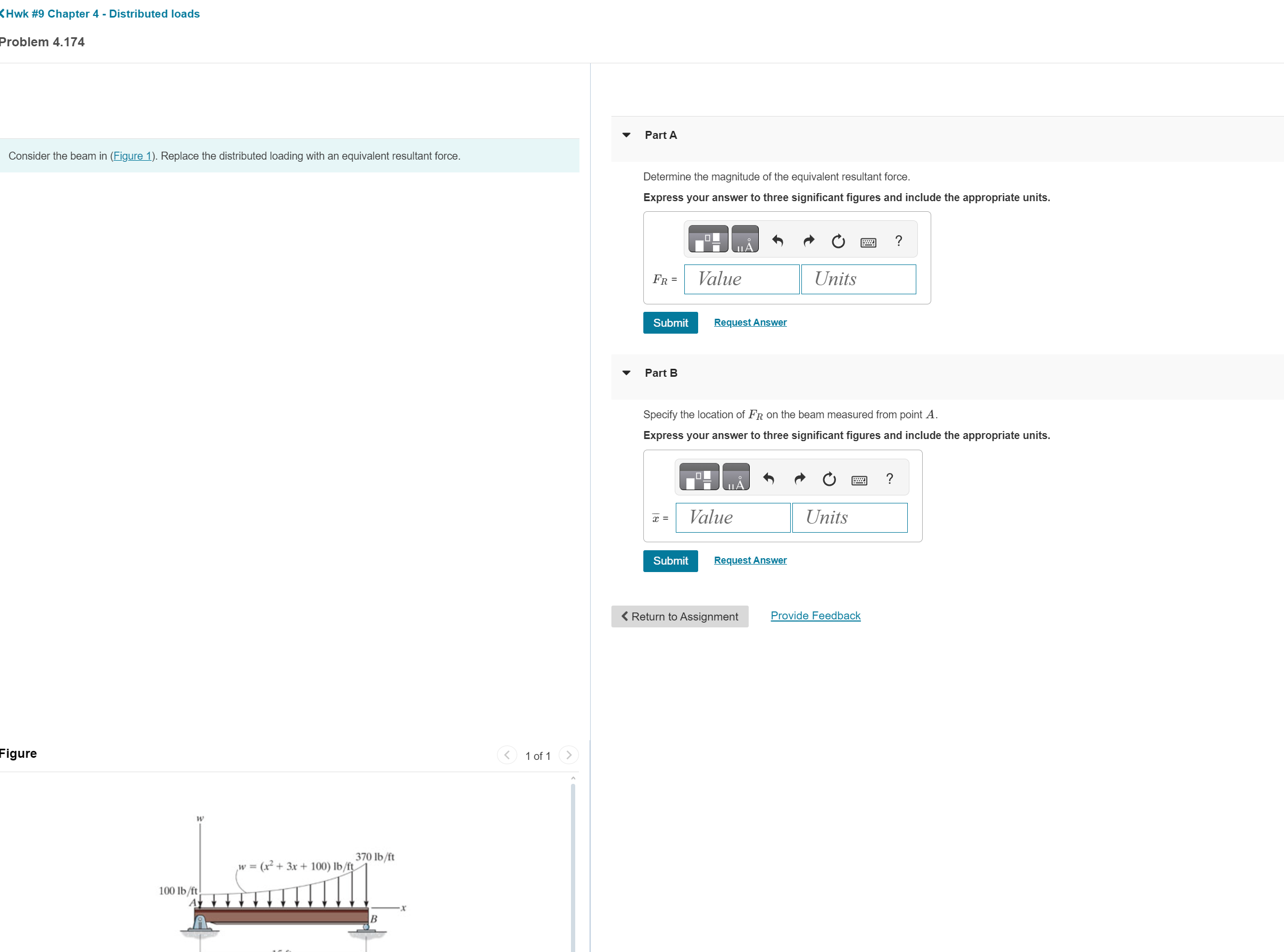Solved Problem 4.174Consider the beam in (Figure 1). | Chegg.com