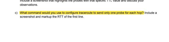 Solved observations. What command would you use to configure | Chegg.com