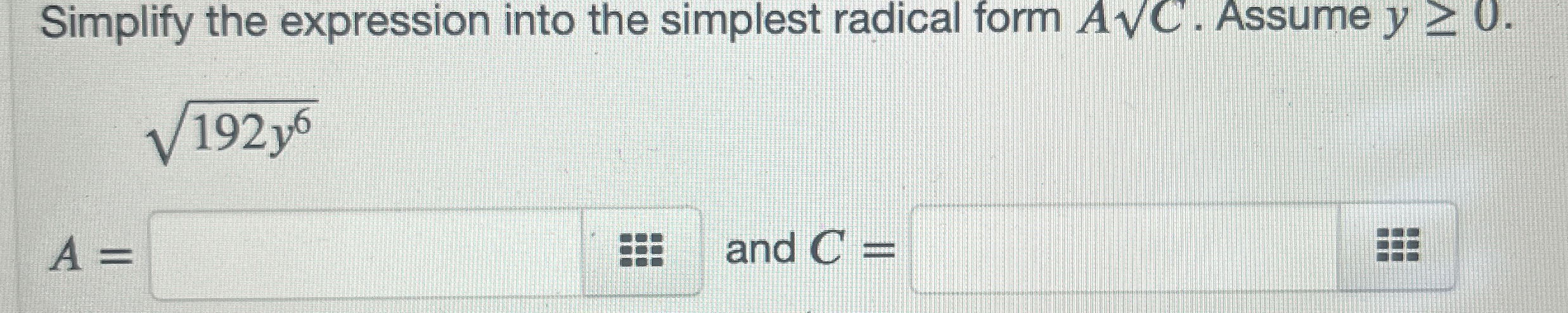 Solved Simplify the expression into the simplest radical | Chegg.com