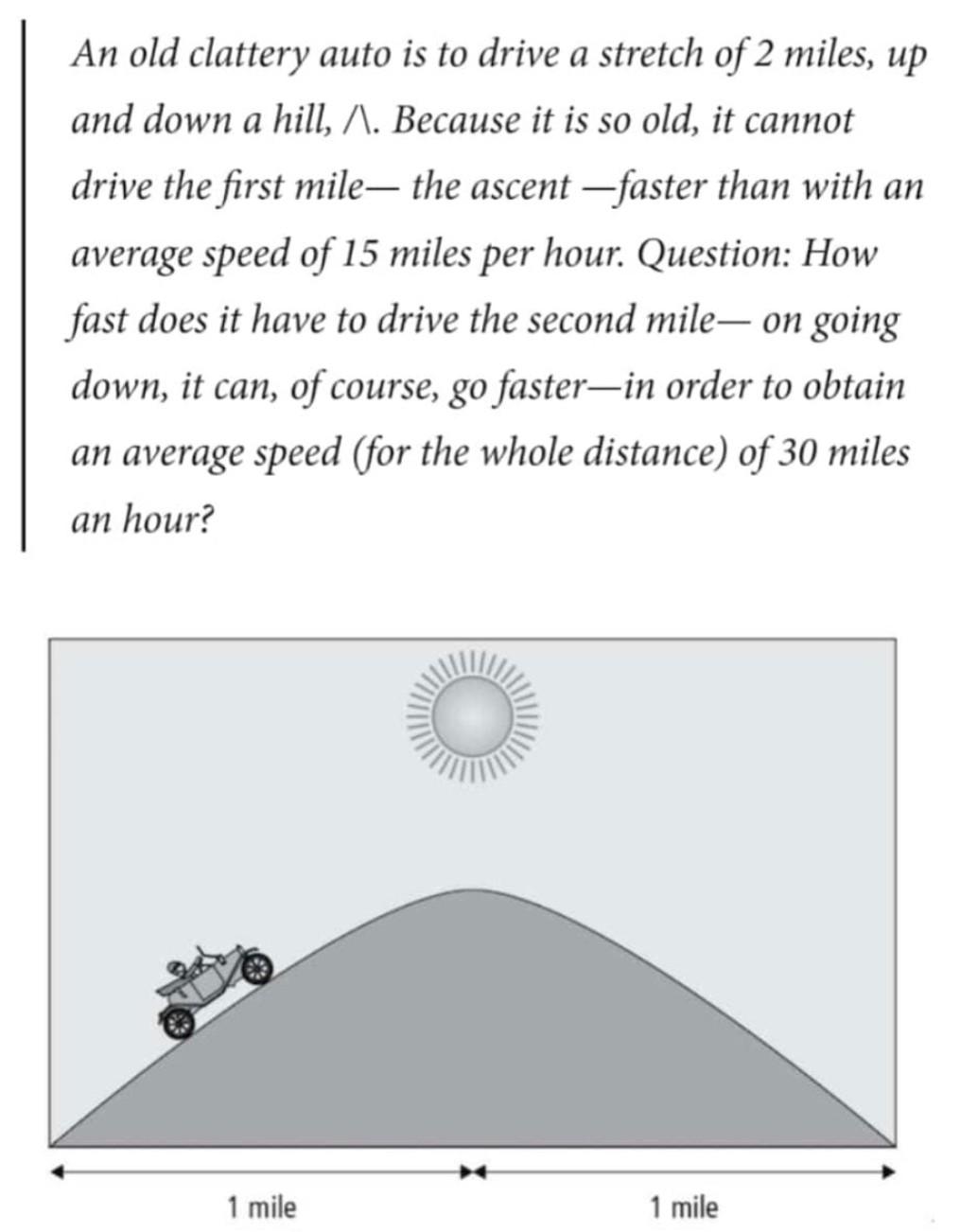 Solved An old clattery auto is to drive a stretch of 2 | Chegg.com