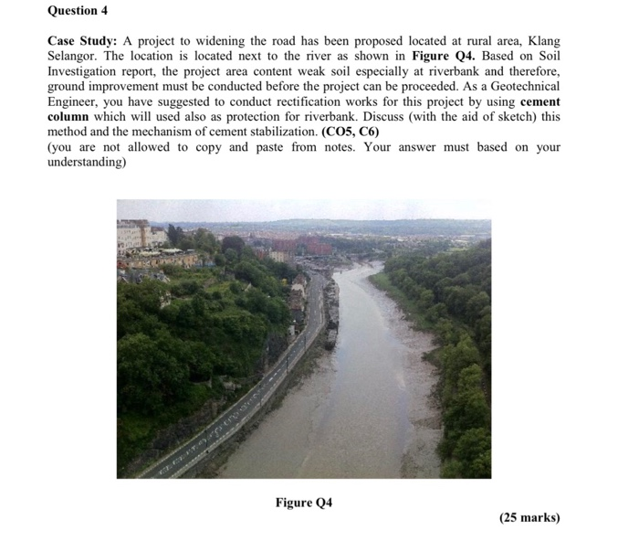 Solved Question 4 Case Study: A project to widening the road | Chegg.com
