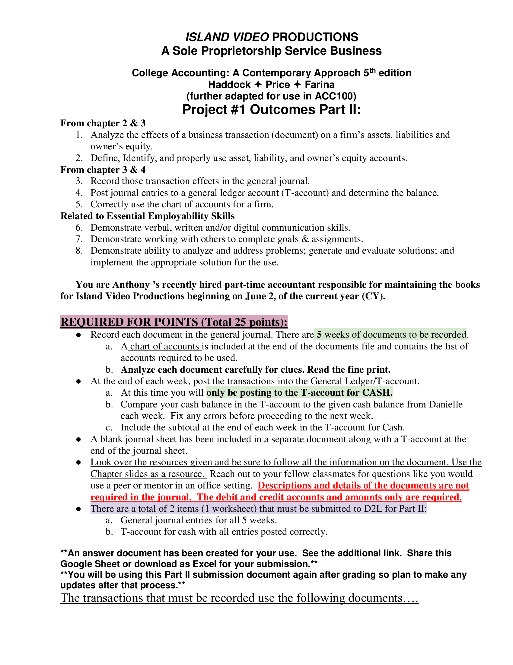 Solved A Sole Proprietorship Service BusinessCollege | Chegg.com