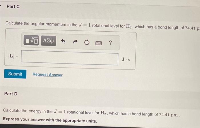 Solved Calculate the reduced mass for H2, which has a bond | Chegg.com