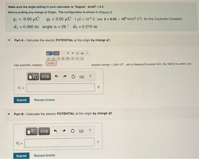 Solved (Figure 1) qi = -9.00 μC 92= 3.00 μC 1 μC = 10-6 C | Chegg.com