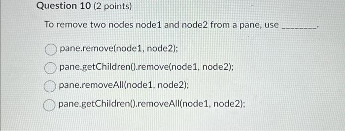 Solved To remove two nodes node 1 and node 2 from a pane, | Chegg.com