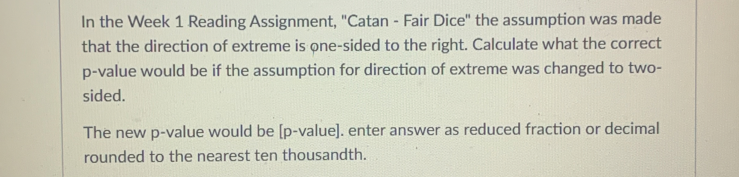 Solved In the Week 1 ﻿Reading Assignment, "Catan - ﻿Fair | Chegg.com