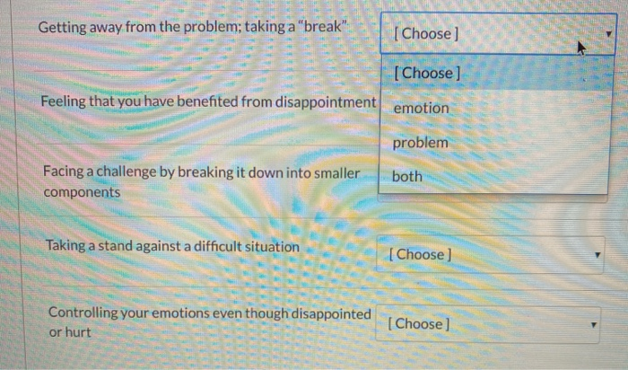 Solved Getting away from the problem: taking a "break" | Chegg.com