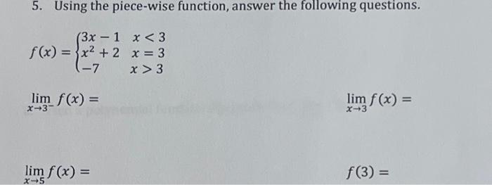 Solved 2. Evaluate the following limits. Use proper limit | Chegg.com