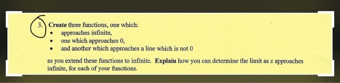 Solved Create Three Functions One Which Approaches