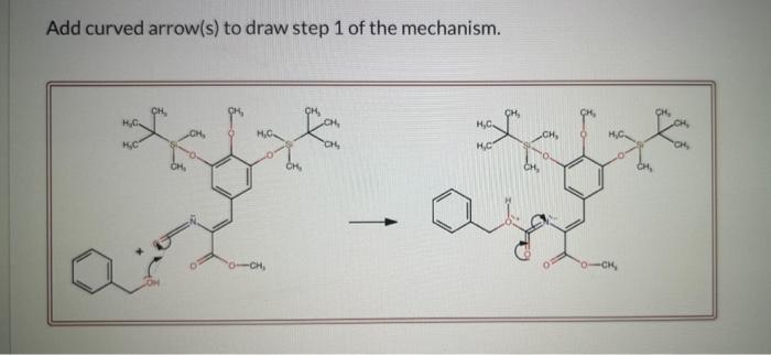 Solved Add curved arrow(s) to draw step 3 of the | Chegg.com