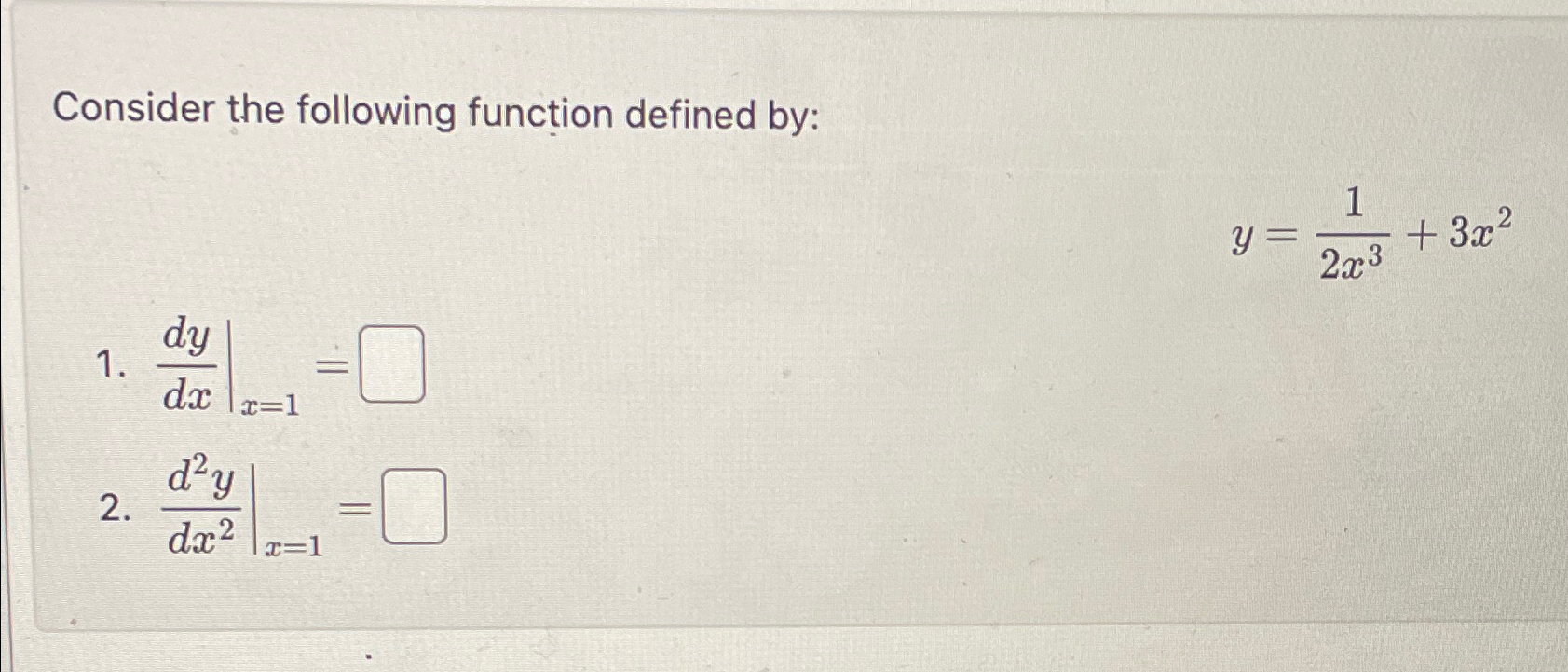 Solved Consider the following function defined | Chegg.com