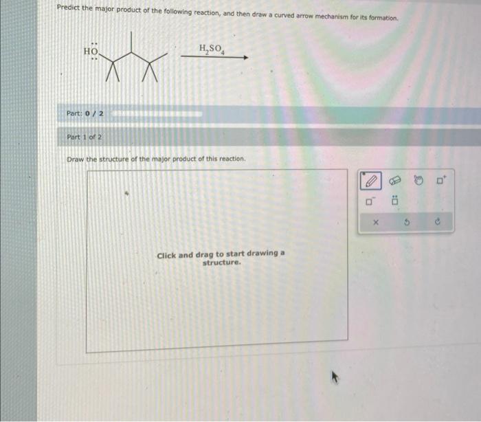 Solved Predict the major product of the following reaction, | Chegg.com