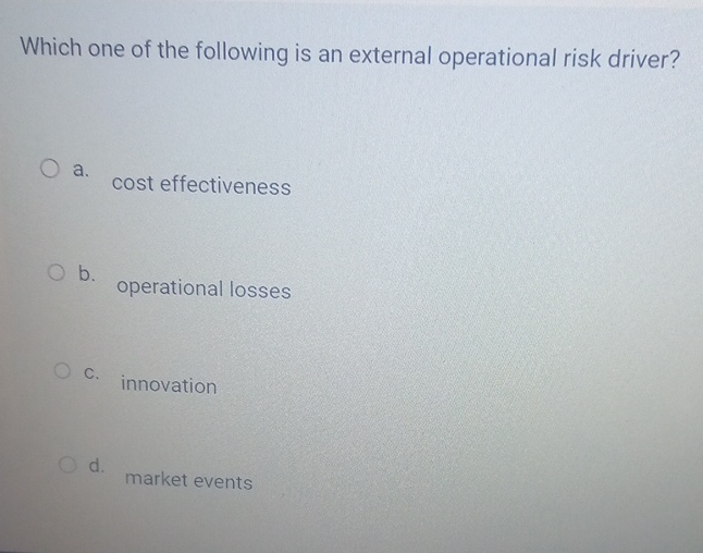 Solved Which one of the following is an external operational | Chegg.com